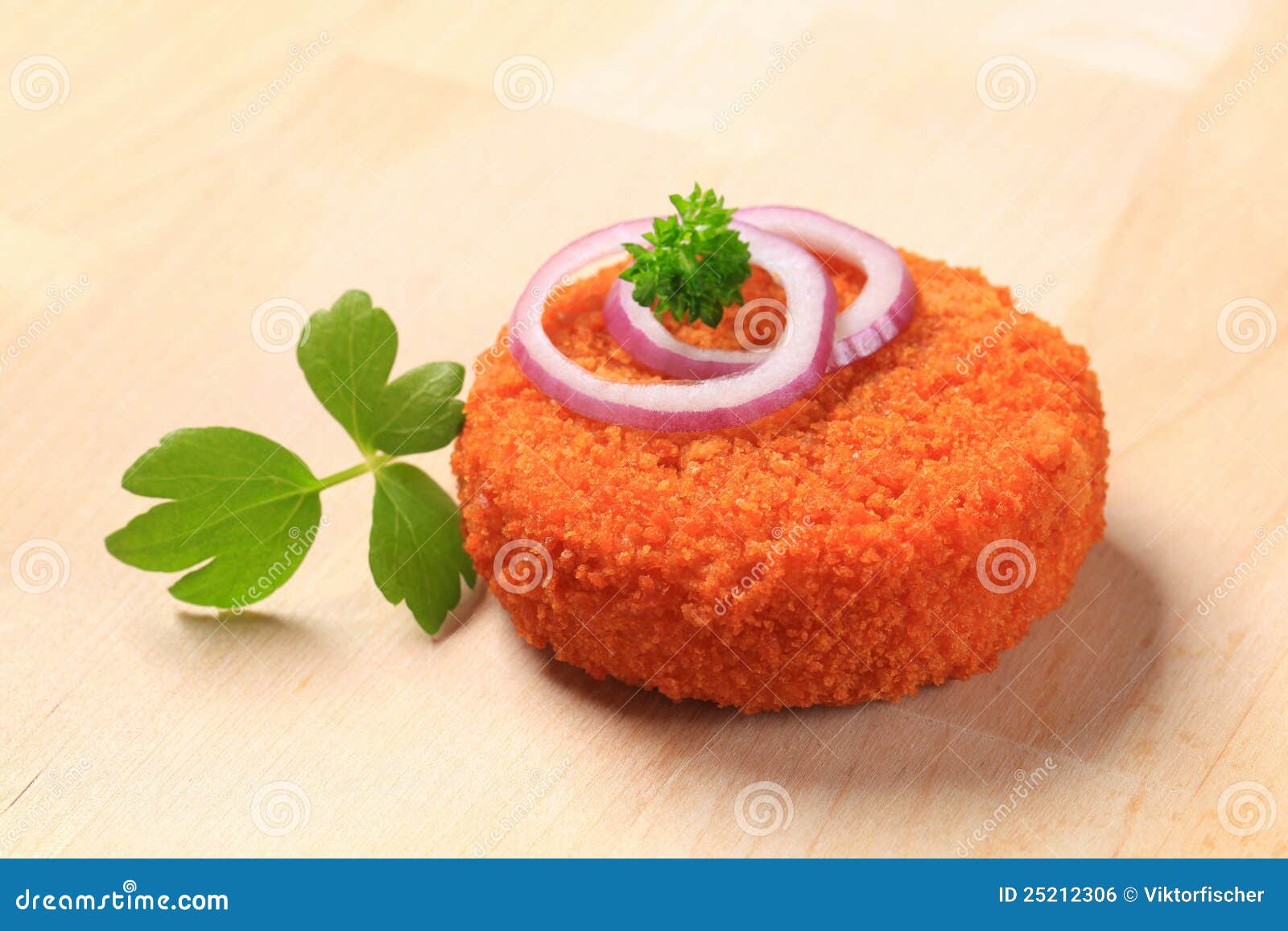 Fried patty stock photo. Image of board, deep, meat, breaded - 25212306