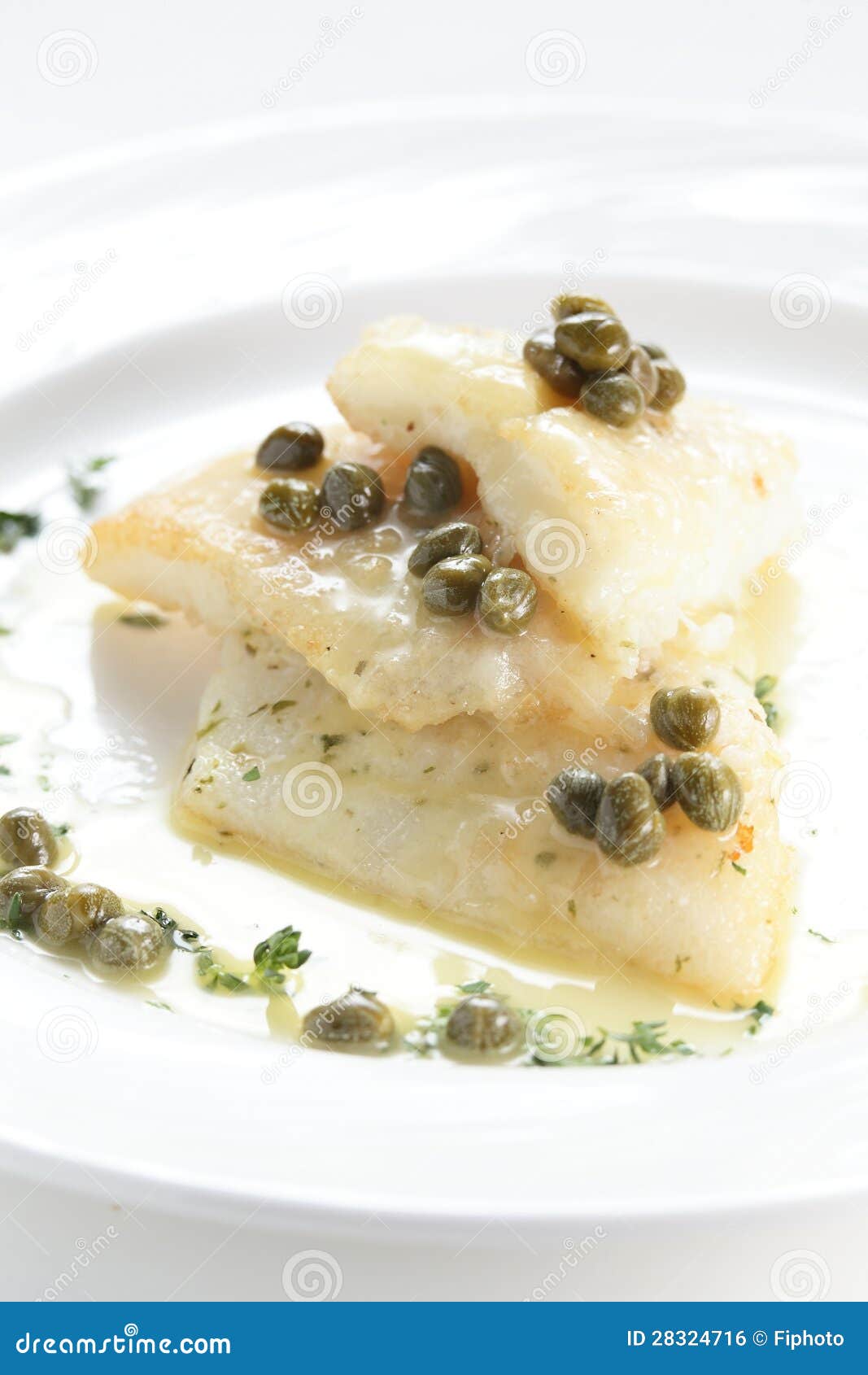 Fried peace of fish meat stock photo. Image of plate - 28324716