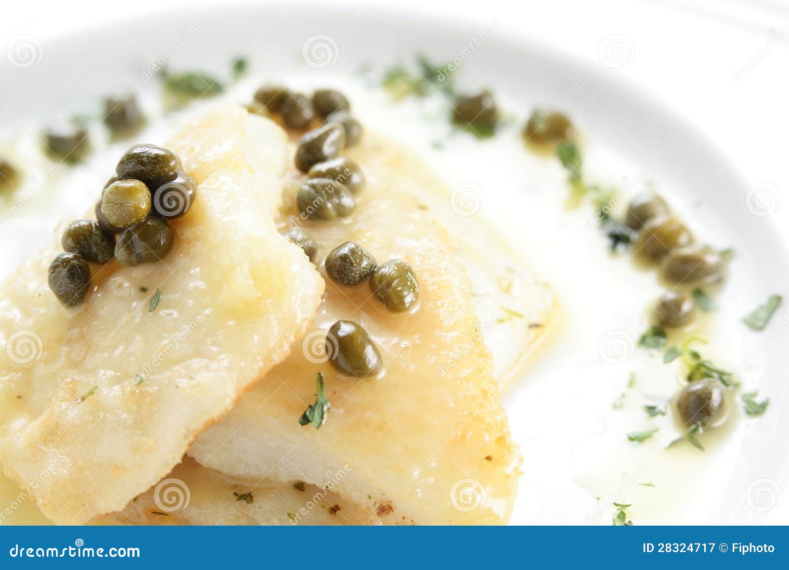 Fried peace of fish meat stock image. Image of gourmet - 28324717