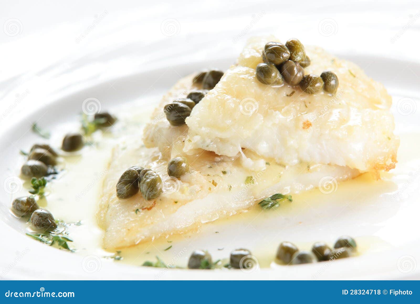 Fried peace of fish meat stock photo. Image of health - 28324718