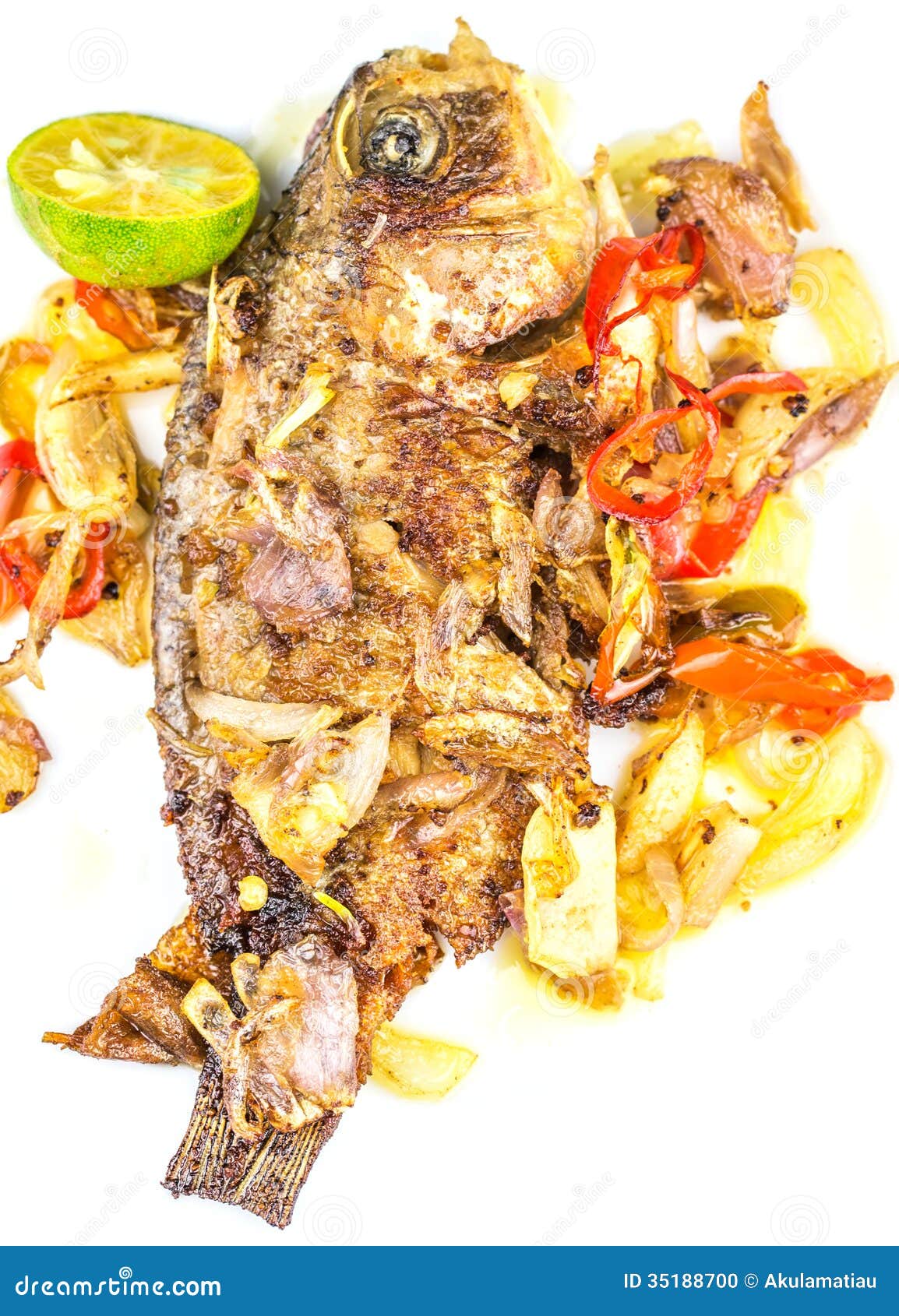 Fried Pickle Fish IX stock photo. Image of brown, delicious - 35188700