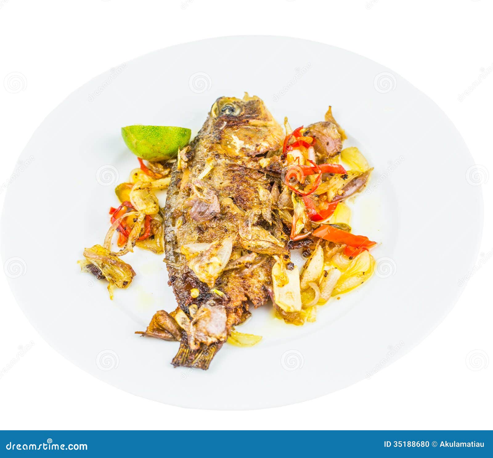 Fried Pickle Fish VIII stock foto. Image of voedsel, kalk - 35188680