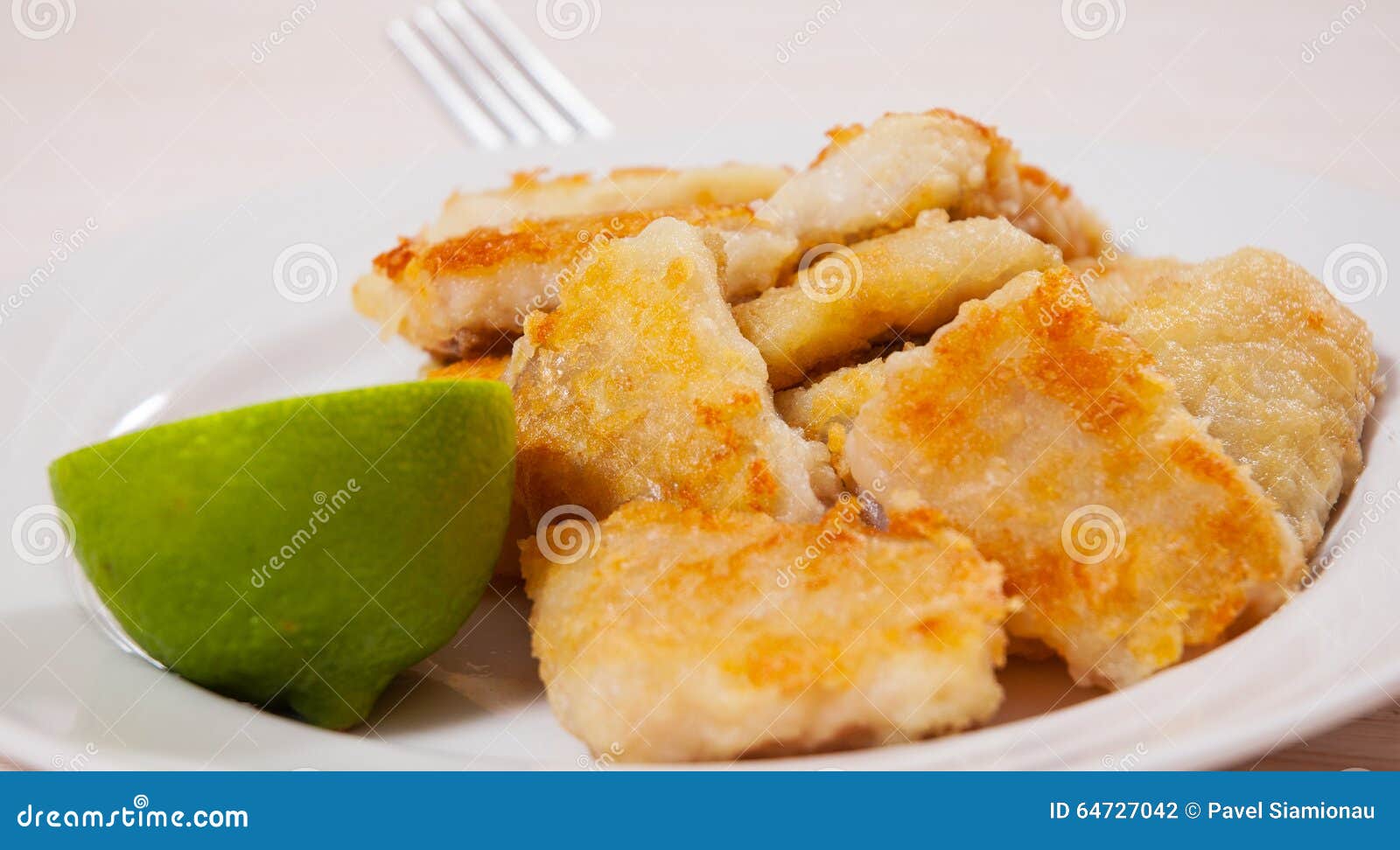 Fried Pieces of Fish Fillets Stock Photo - Image of homemade, crispy ...