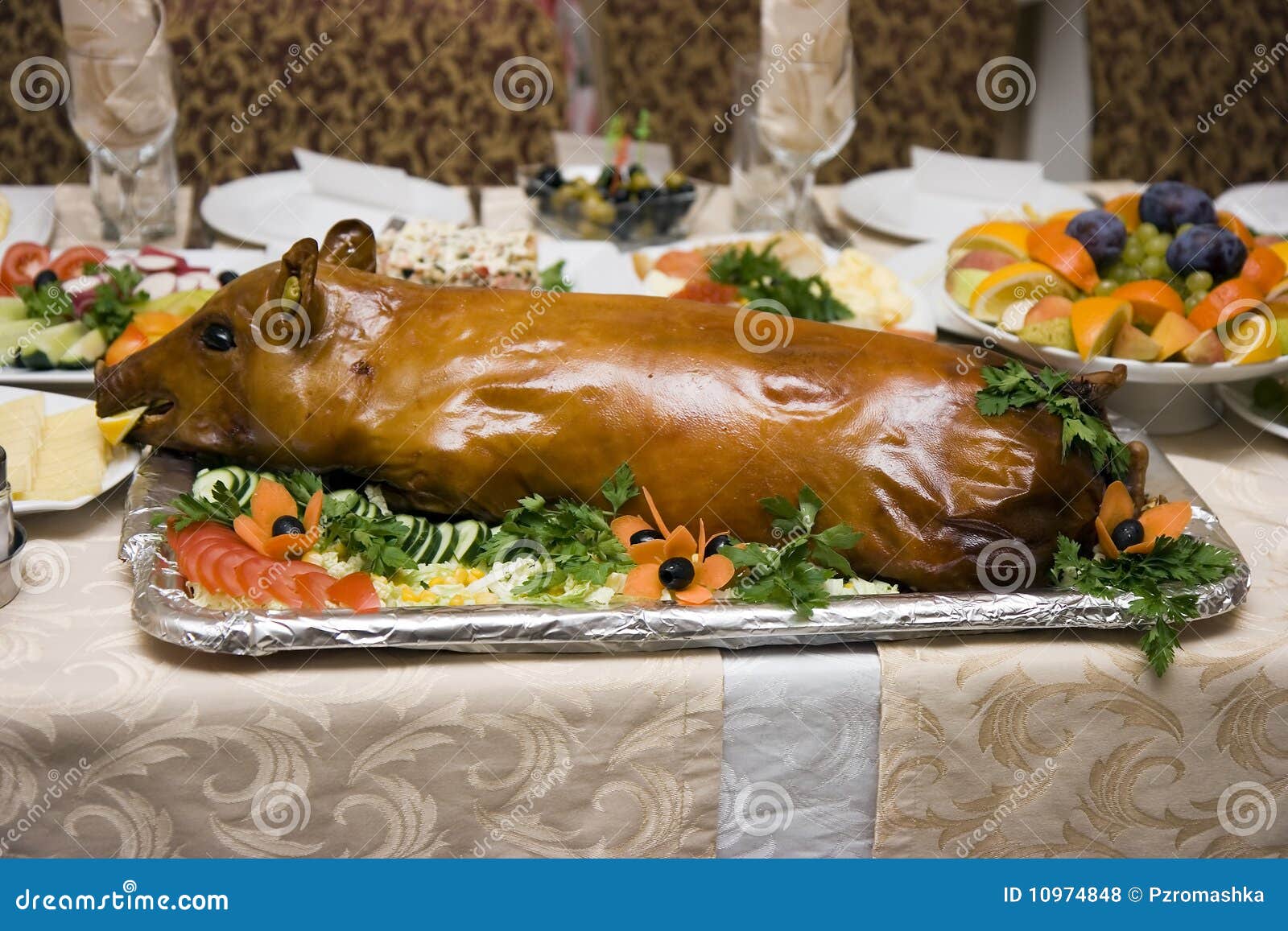 Fried Pig Royalty Free Stock Photos - Image: 10974848