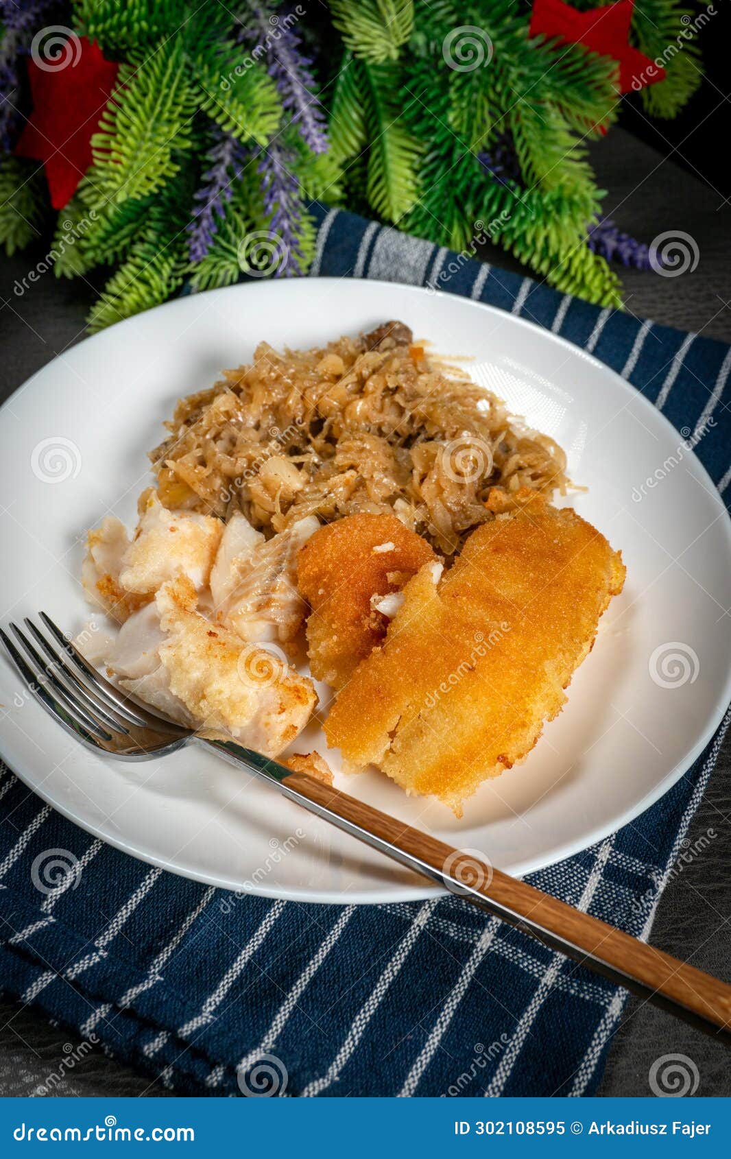 Fried pollock fillets stock image. Image of meal, eating - 302108595