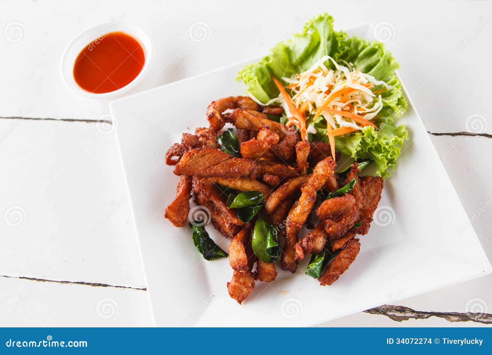 Fried pork stock photo. Image of lifestyle, meal, hong - 34072274