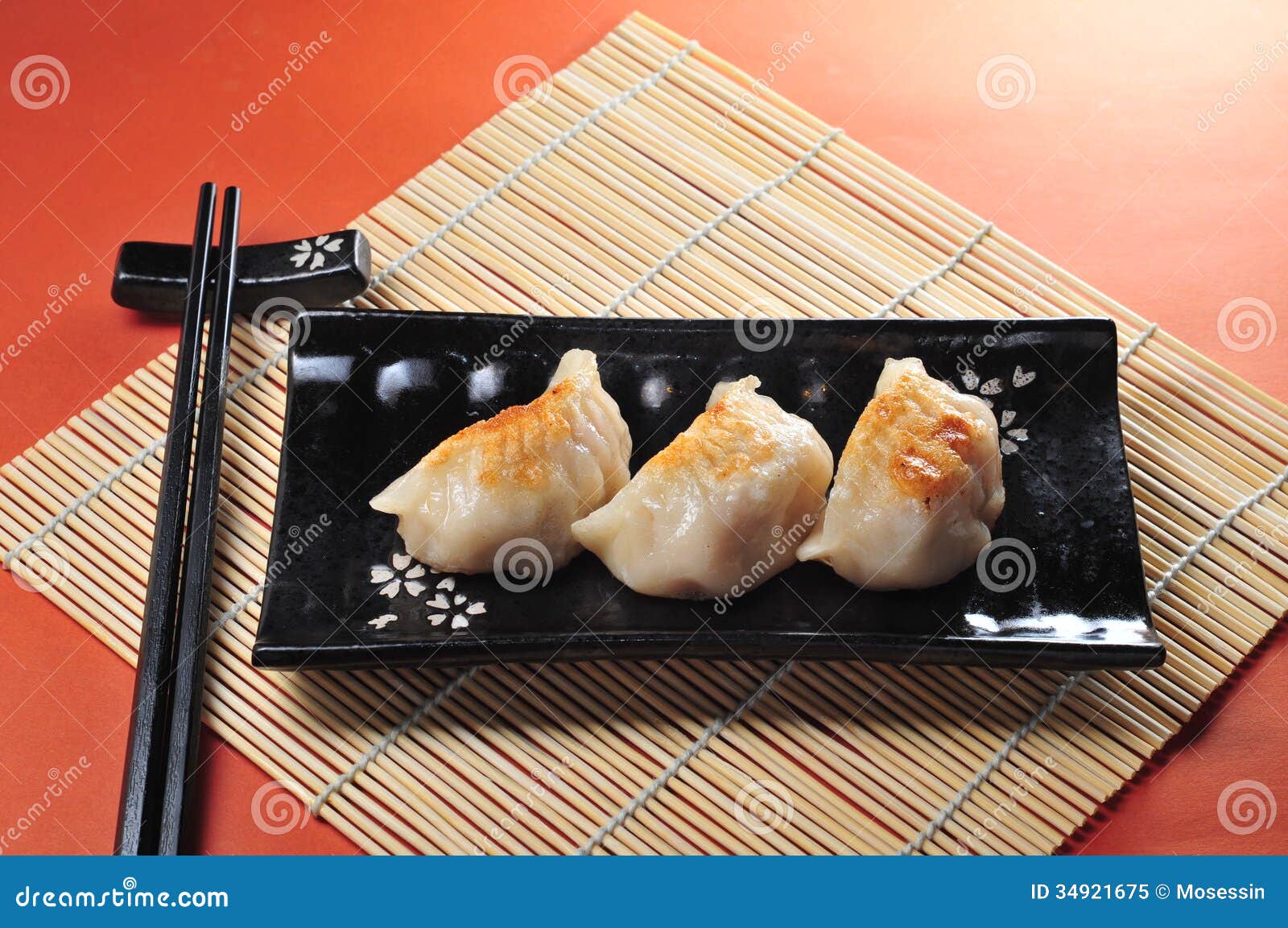 Fried pork dumpling stock image. Image of style, fried - 34921675
