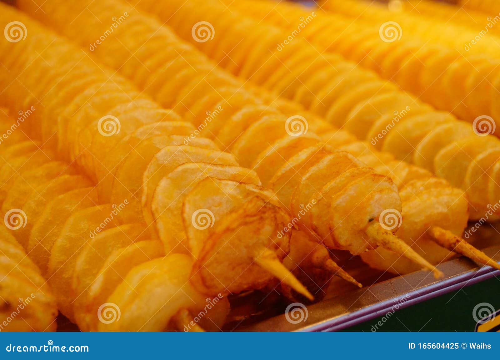 Fried Potato Chips, a String of Potato Chips Fried, into a Delicious ...