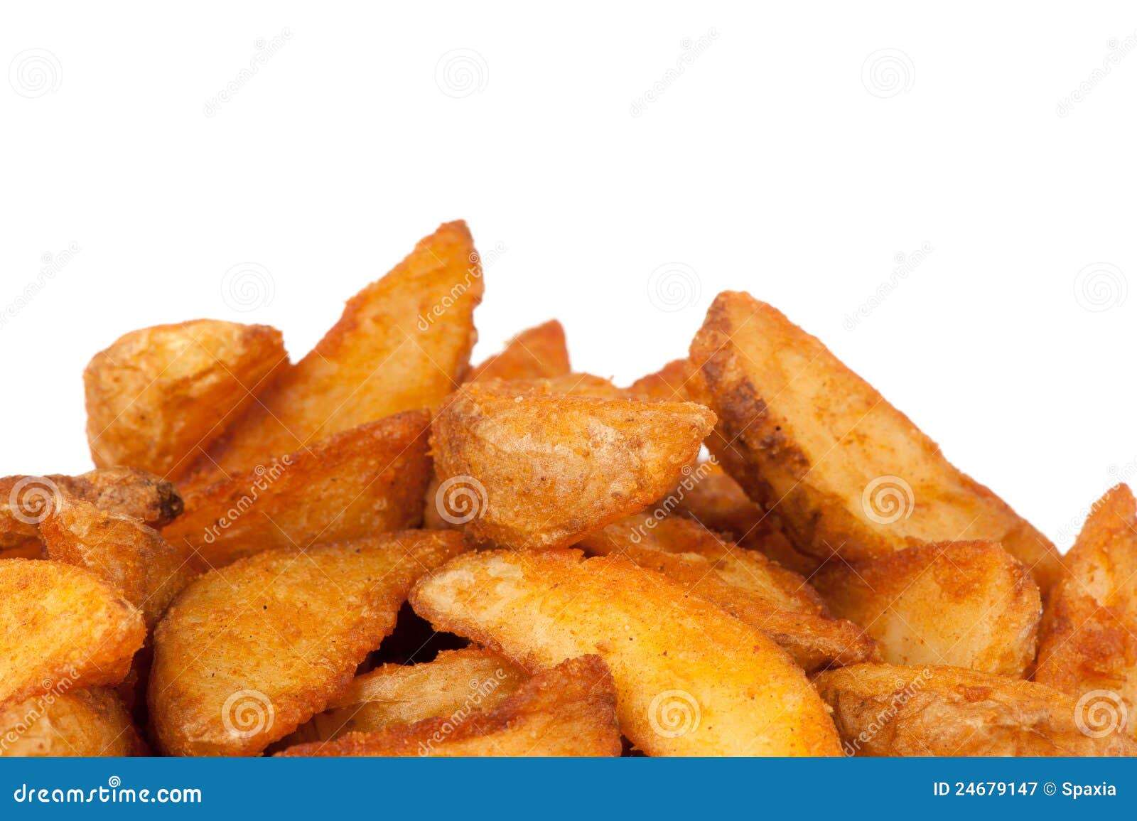 Fried Potato Wedges. Fast Food Stock Image - Image of potato, junk ...
