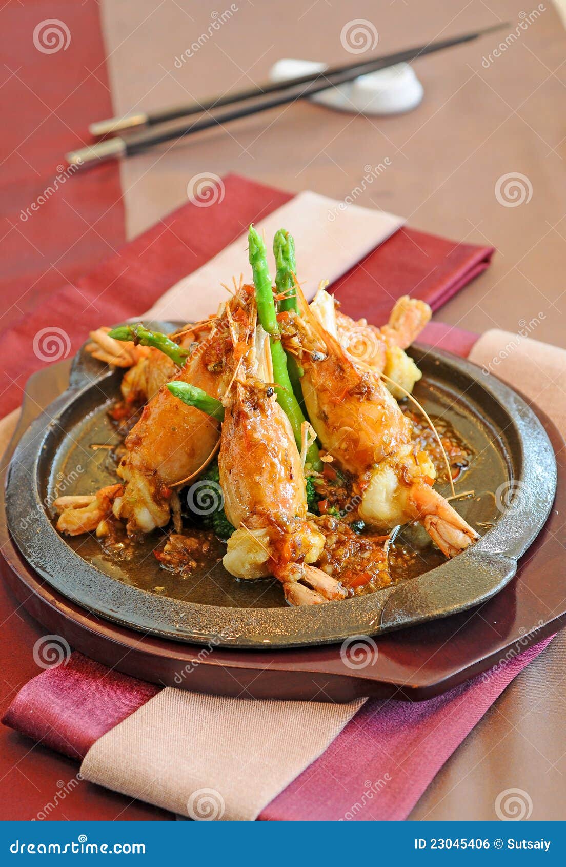 Fried prawn food stock photo. Image of natural, cooked - 23045406