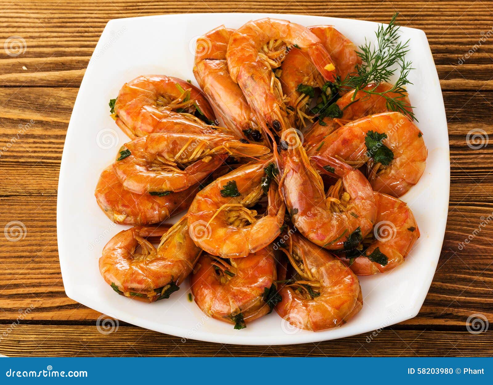 Fried prawn food stock photo. Image of shrimp, plate - 58203980