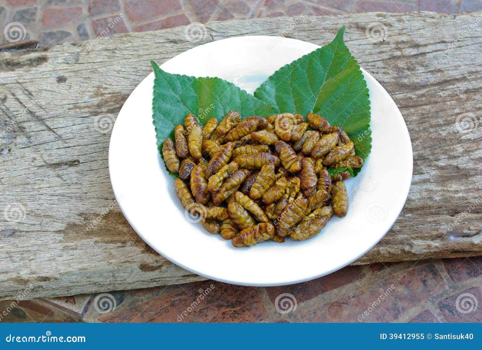 Fried pupa stock image. Image of appetizing, nutrition - 39412955