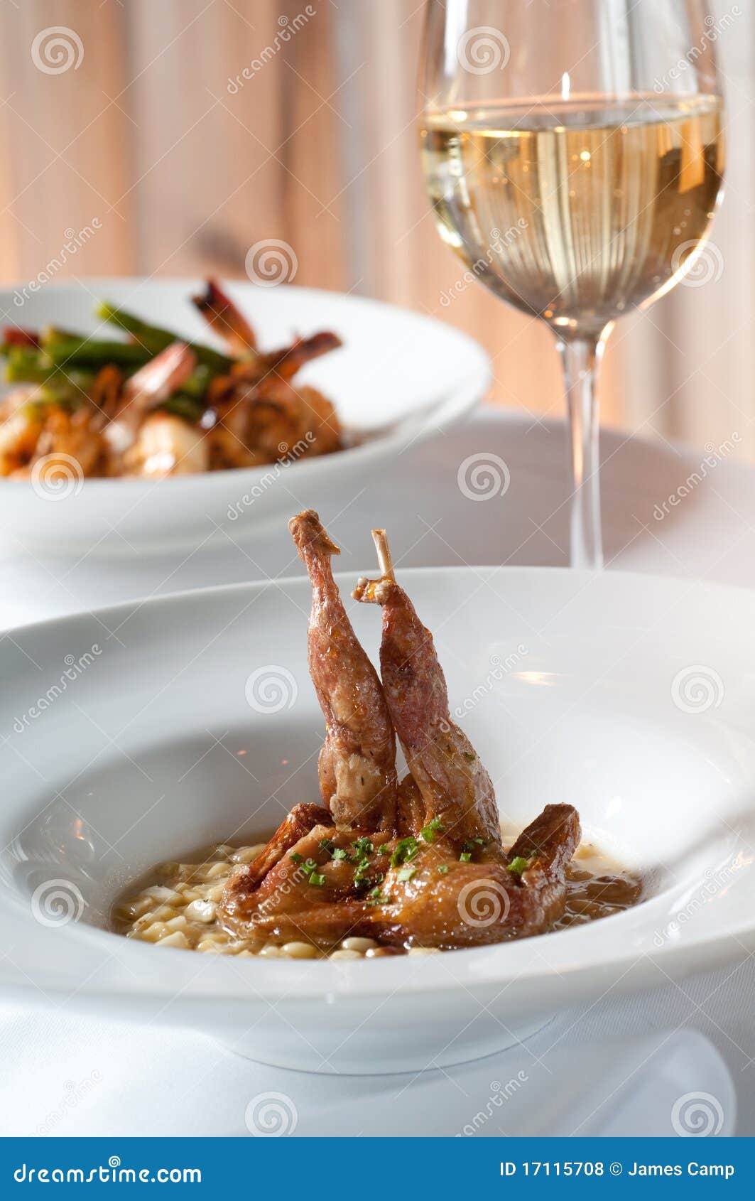 Fried quail appetizer stock photo. Image of wine, food - 17115708