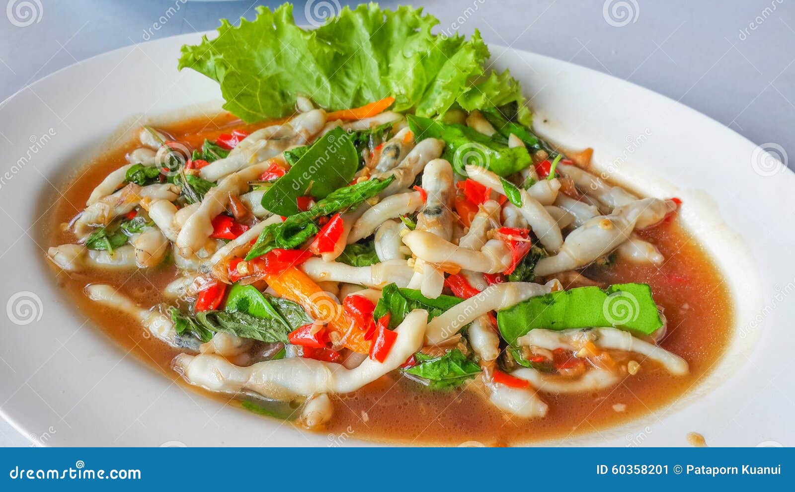 Fried razor clams stock image. Image of regularis, clams - 60358201