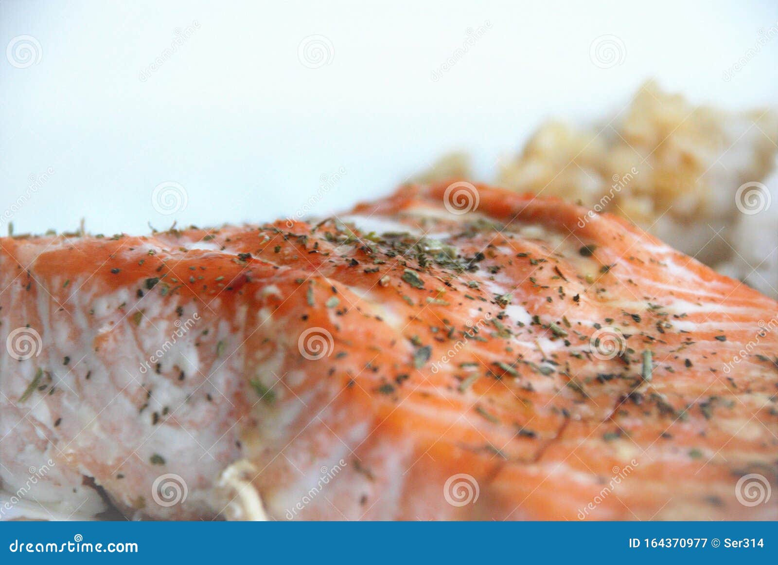 Fried red fish with spices stock image. Image of seafood - 164370977