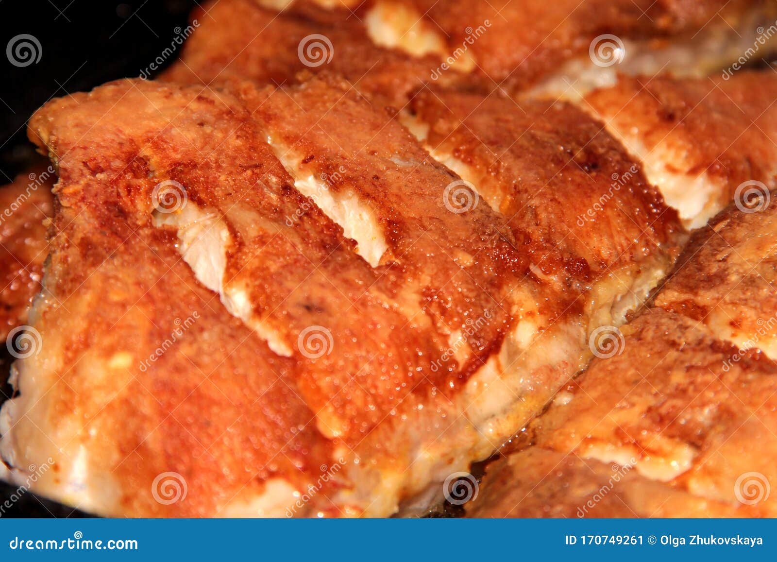 Fried Red Perch. Good Nutrition Stock Image - Image of omega, dinner ...