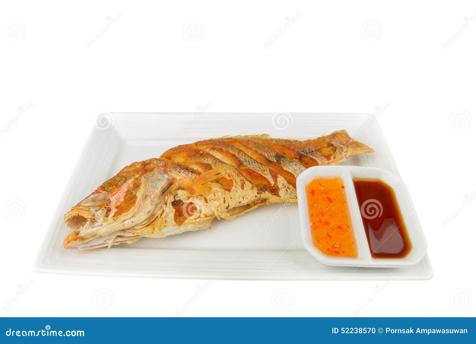 Fried red snapper stock photo. Image of cuisine, nature - 52238570