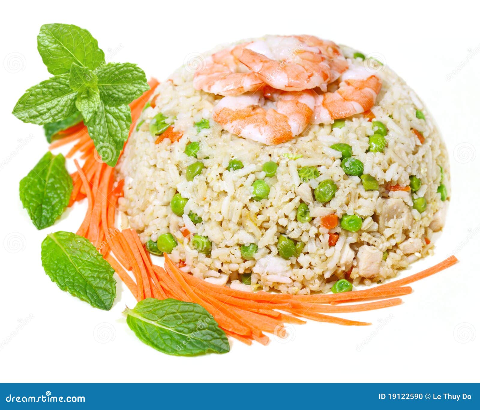 Fried Rice stock photo. Image of lunch, carrots, mint - 19122590