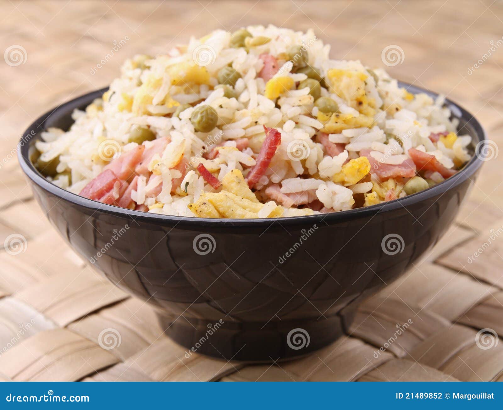 Fried rice stock photo. Image of bowl, lunch, fried, cooked - 21489852