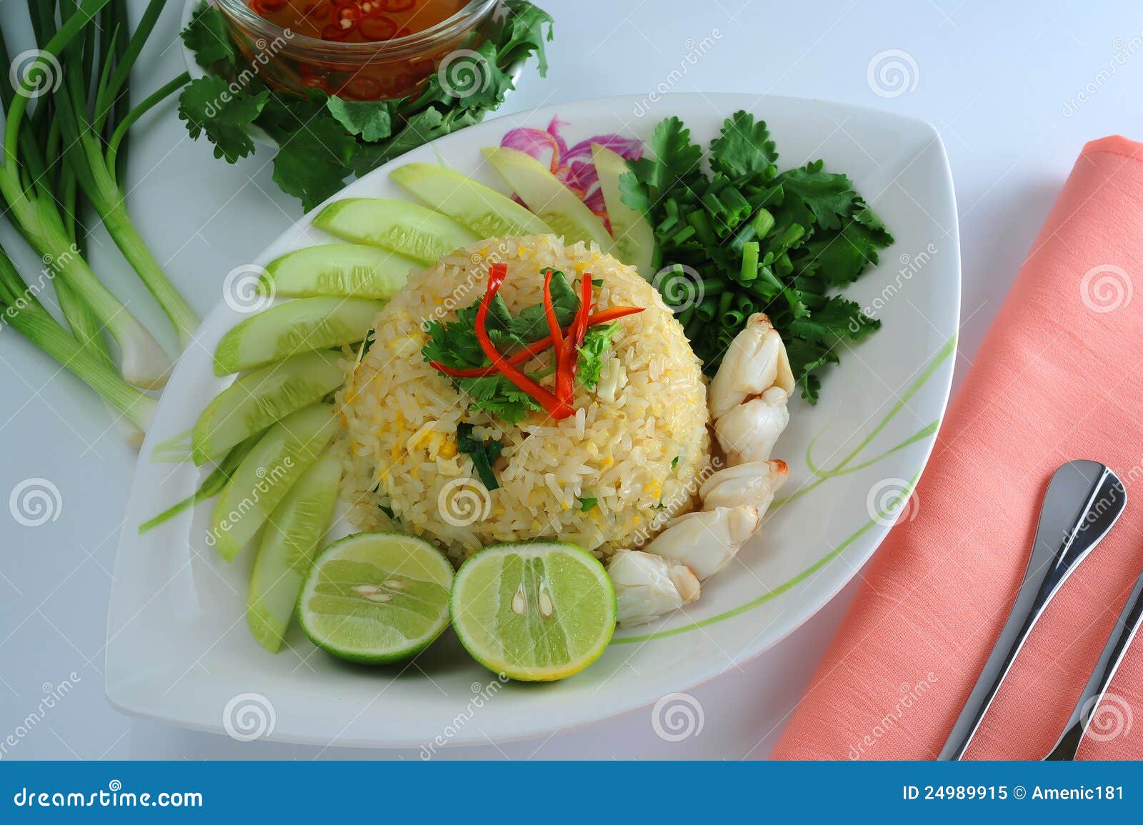 Fried rice stock image. Image of kitchen, fine, chili - 24989915