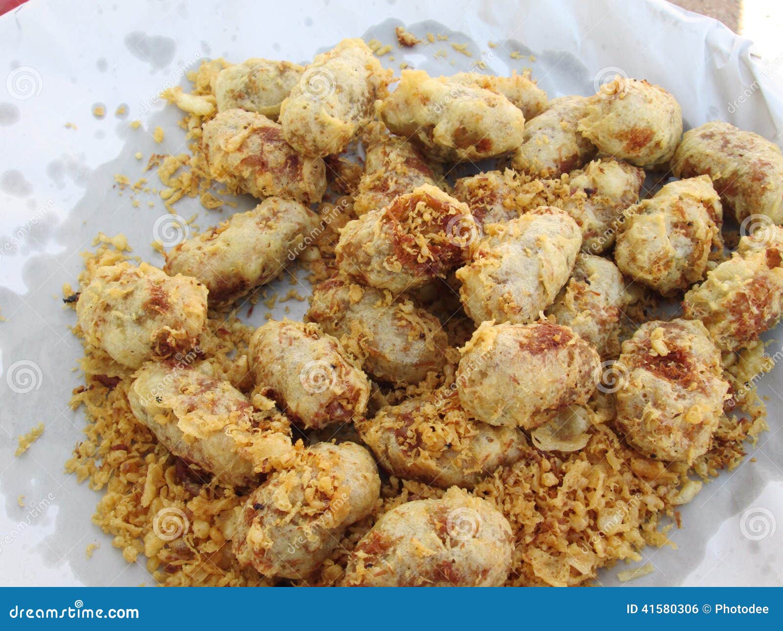 Fried rice balls stock photo. Image of brown, salad, cuisine - 41580306