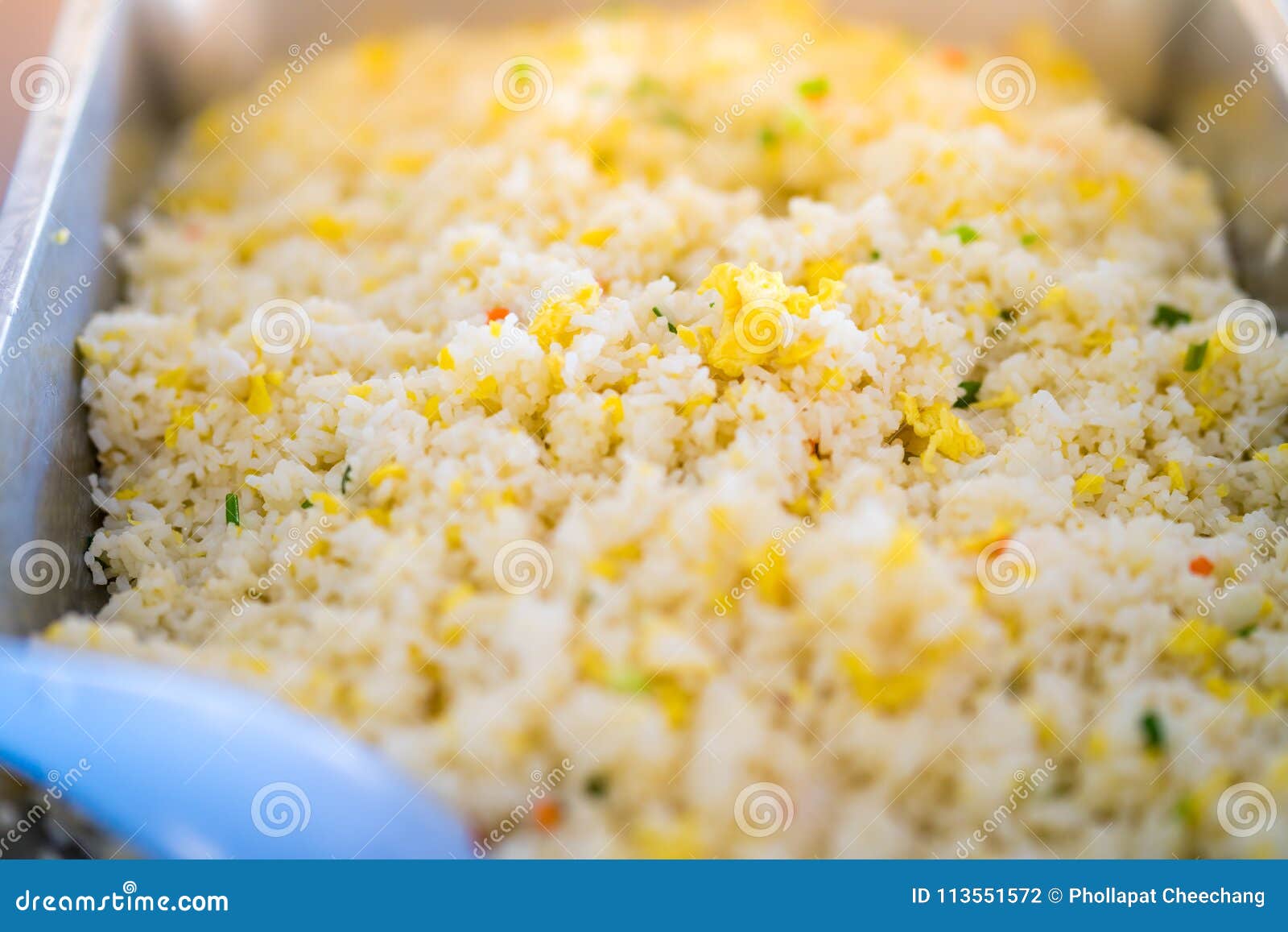 Fried Rice in the Buffet Restaurant. with a Shallow Depth of Field ...
