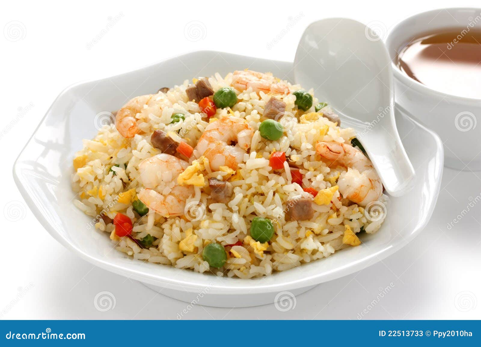 Fried Rice, Chinese Cuisine, Yangzhou Style Stock Image - Image of ...