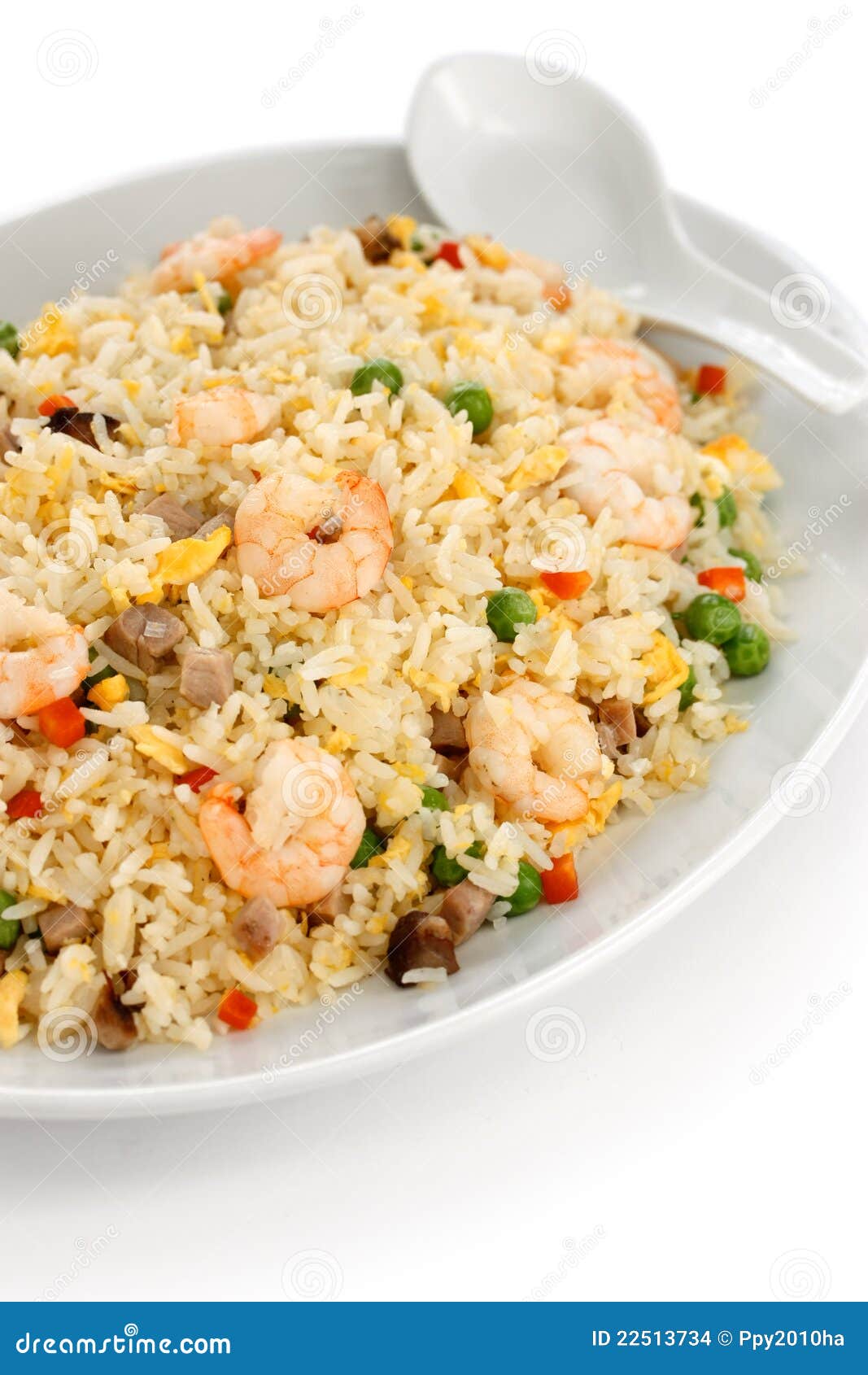 Fried Rice, Chinese Cuisine, Yangzhou Style Stock Photo - Image of ...