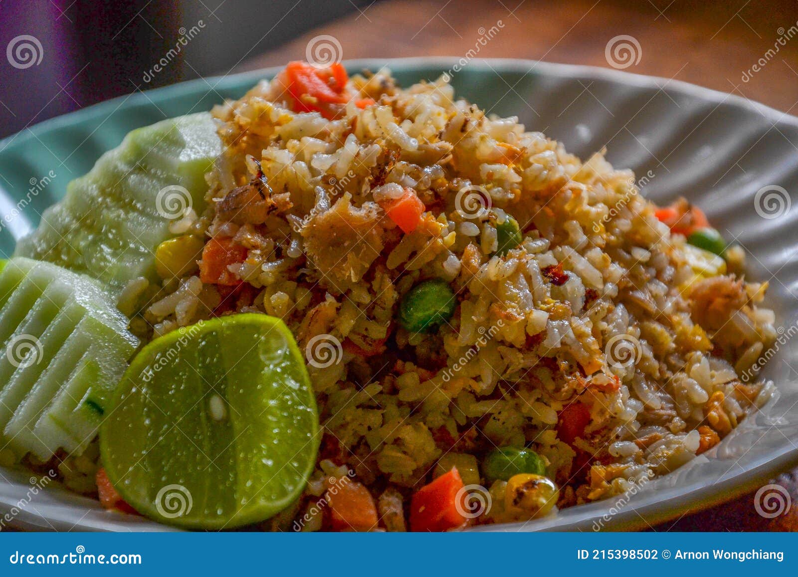 Fried rice crab meat stock photo. Image of restaurant - 215398502