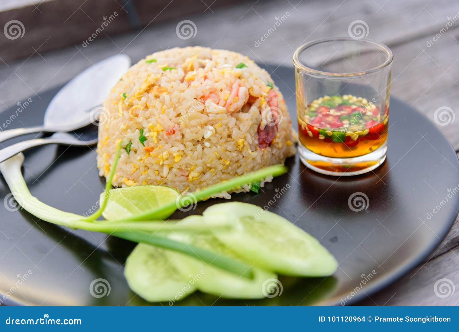 Fried rice in the disk stock photo. Image of food, vegetable - 101120964
