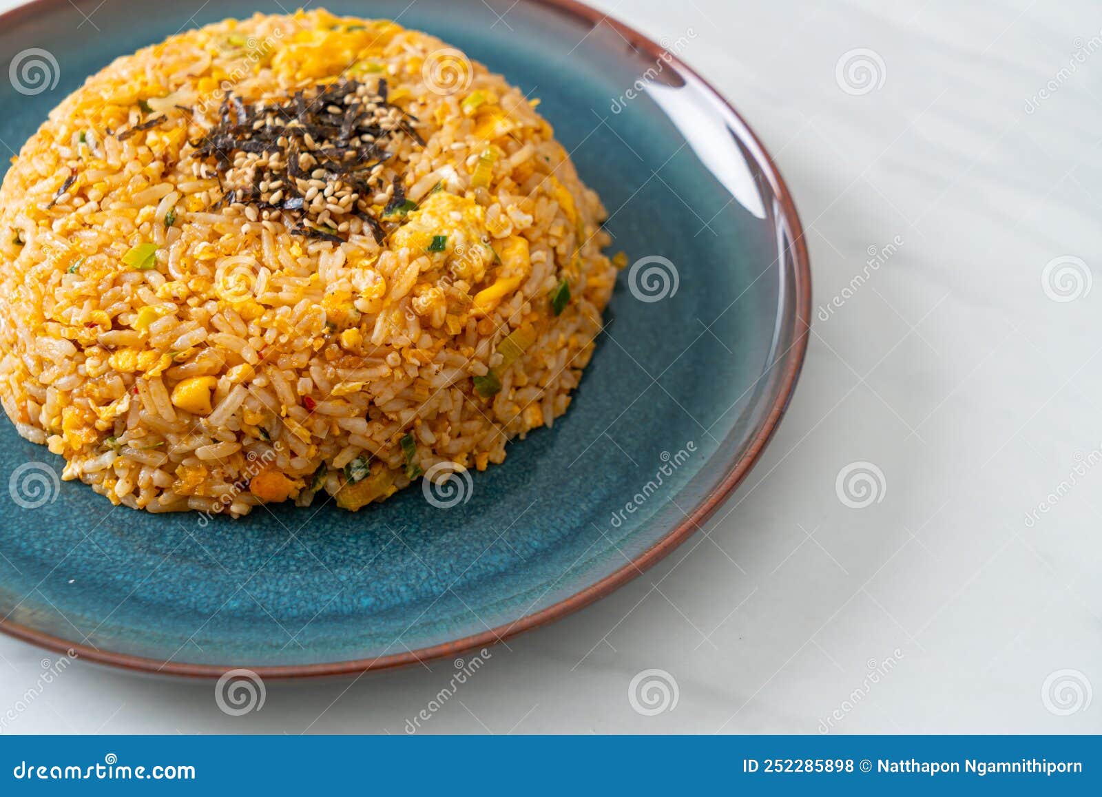 Fried Rice with Egg in Korean Style Stock Photo - Image of korea ...