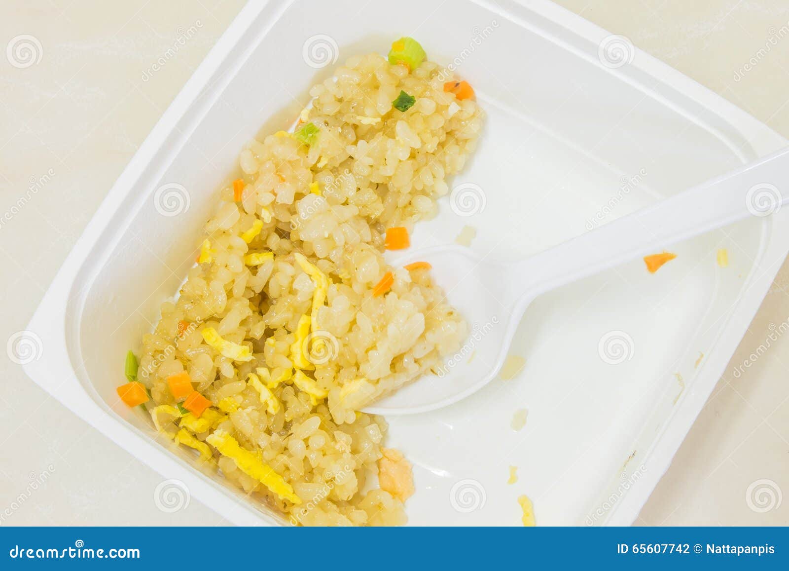 Fried Rice stock photo. Image of meal, rice, package - 65607742