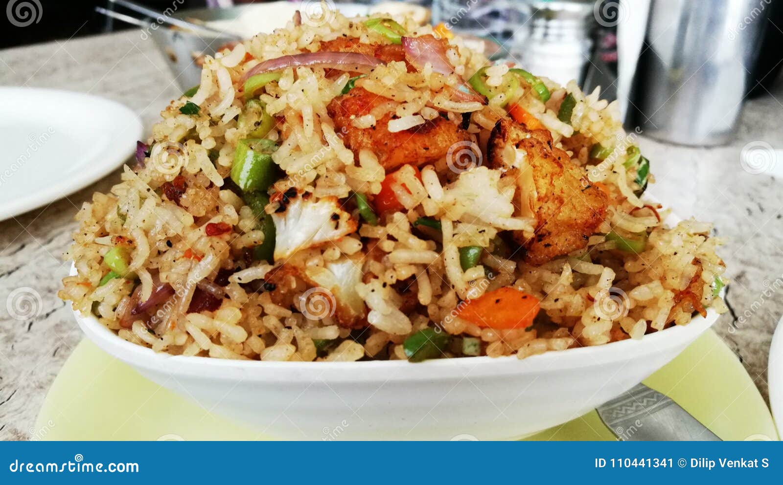 Fried rice stock image. Image of gobi, chinese, rice - 110441341
