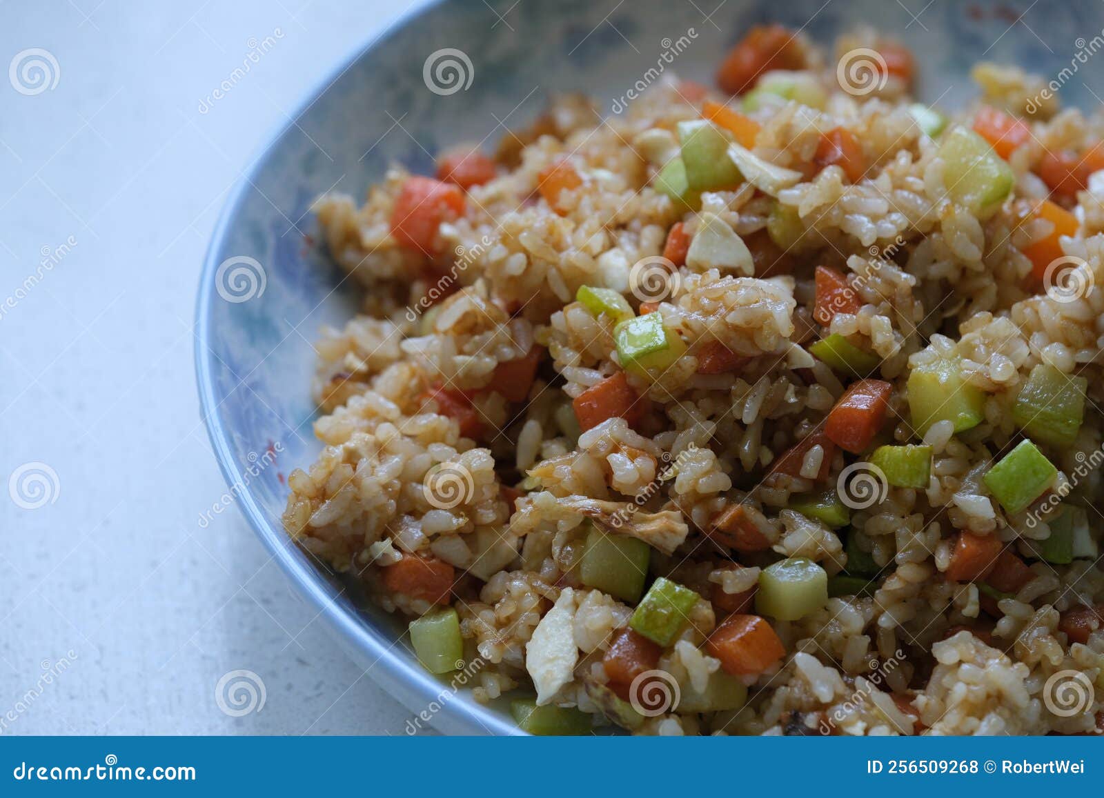 Fried Rice in Plate. Chinese Food Stock Photo - Image of tasty, plate ...