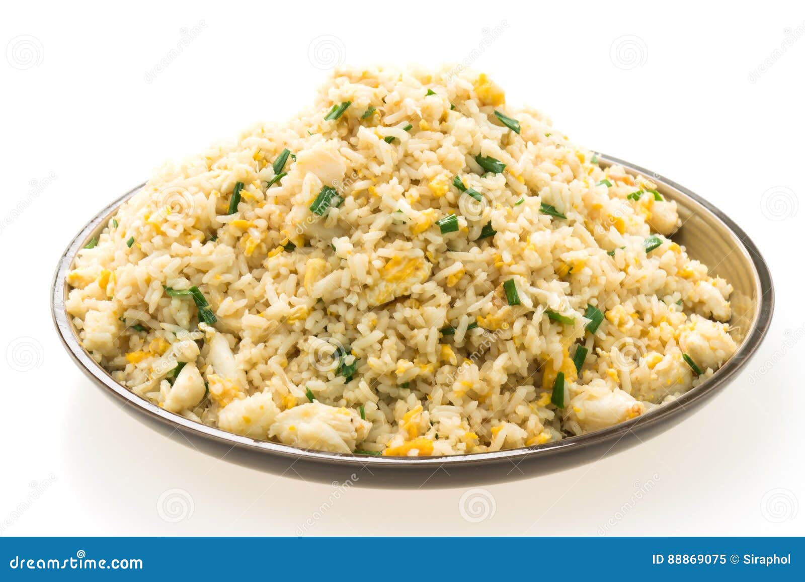 Fried rice stock image. Image of isolated, healthy, cooked - 88869075