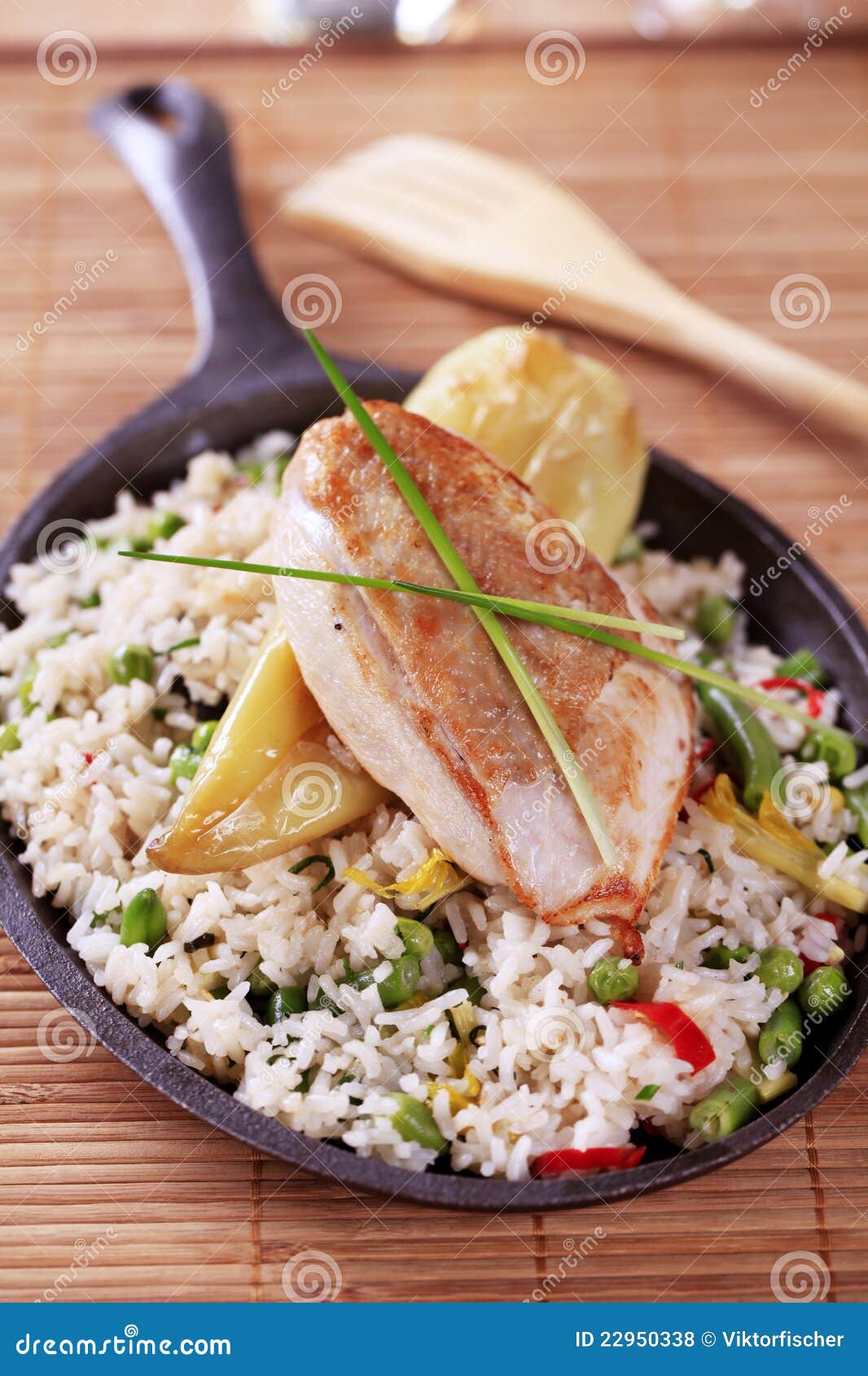 Fried Rice and Roast Chicken Stock Photo - Image of fried, turkey: 22950338