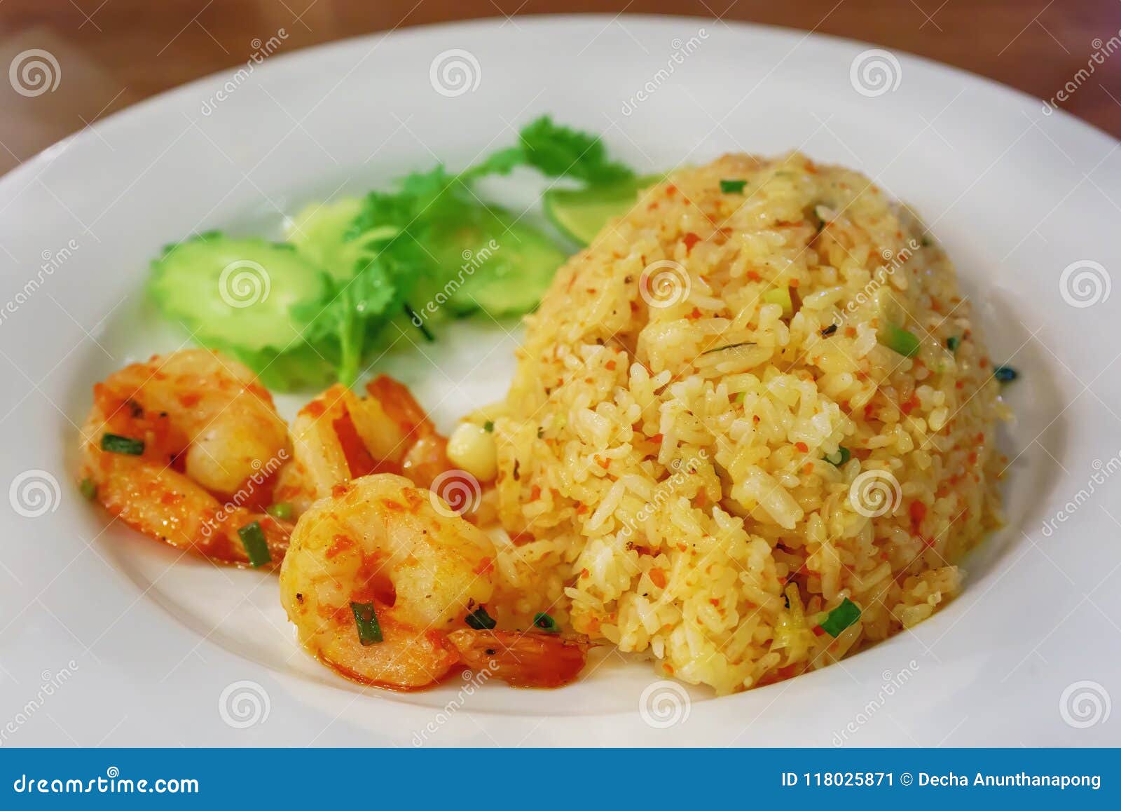 Fried Rice with Shrimp Paste Stock Image - Image of coriander, thai ...