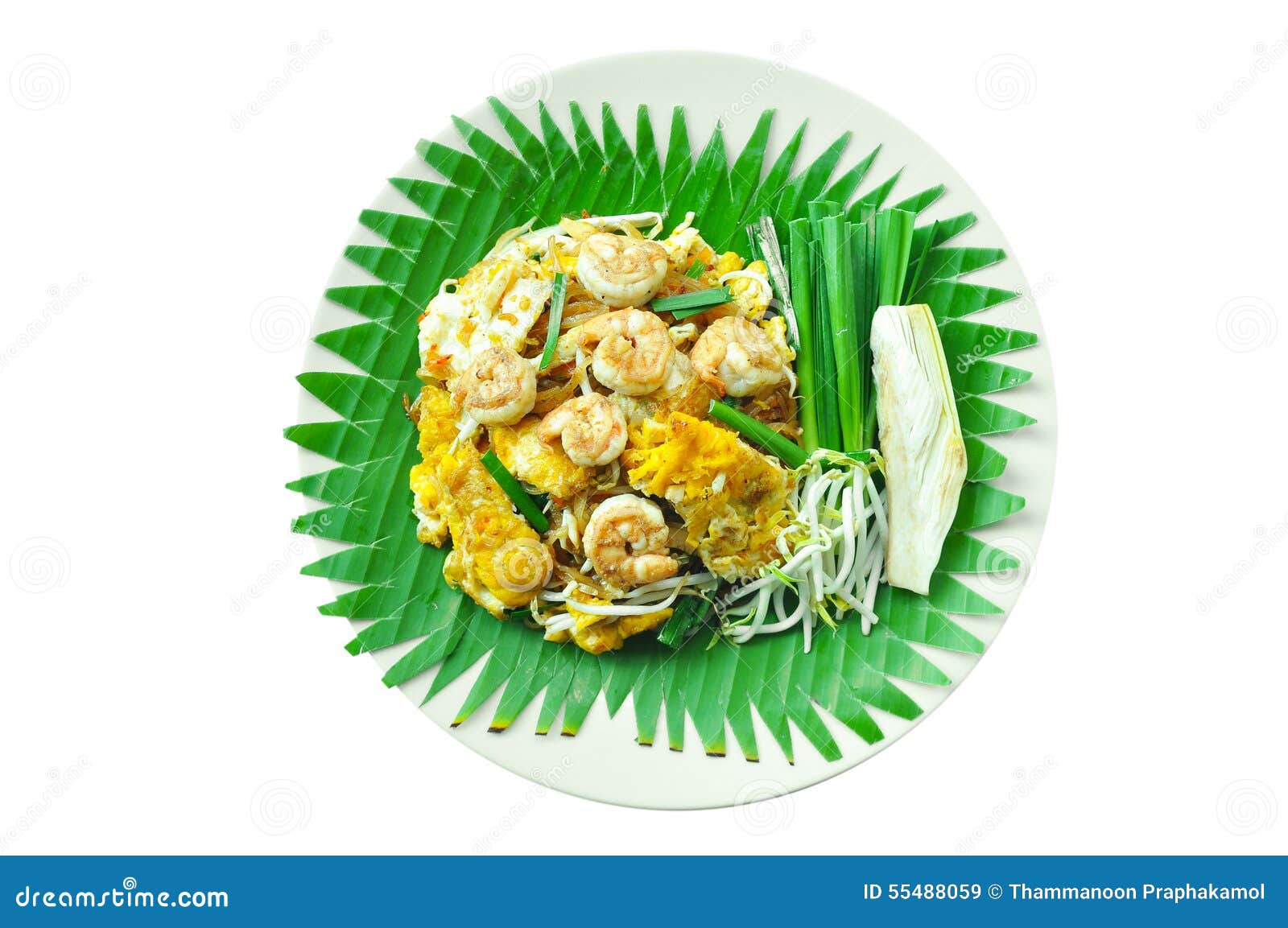 Fried Rice Sticks with Shrimp Stock Image - Image of gourmet, food ...