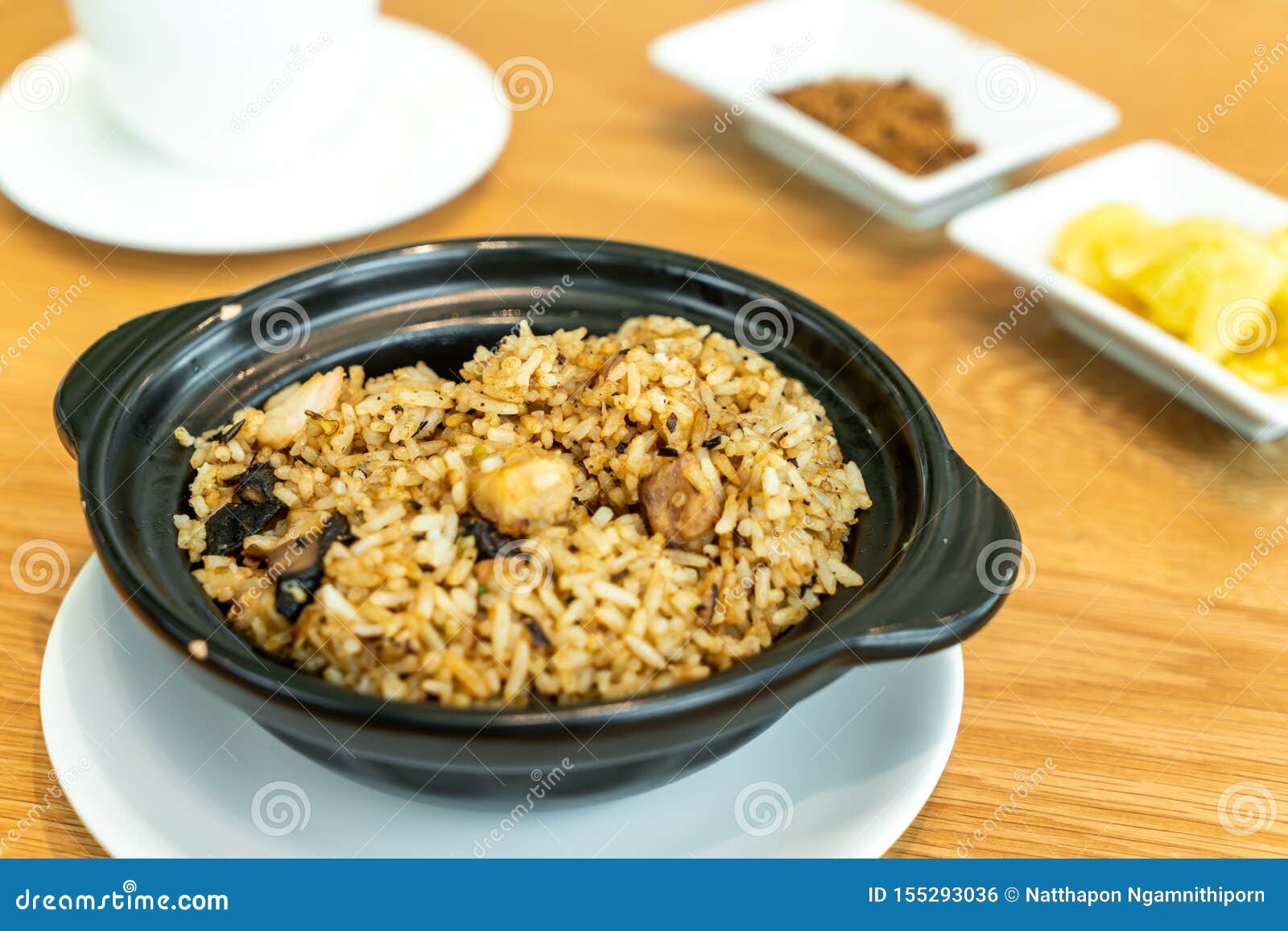 Fried rice with taro stock photo. Image of chinese, fresh - 155293036