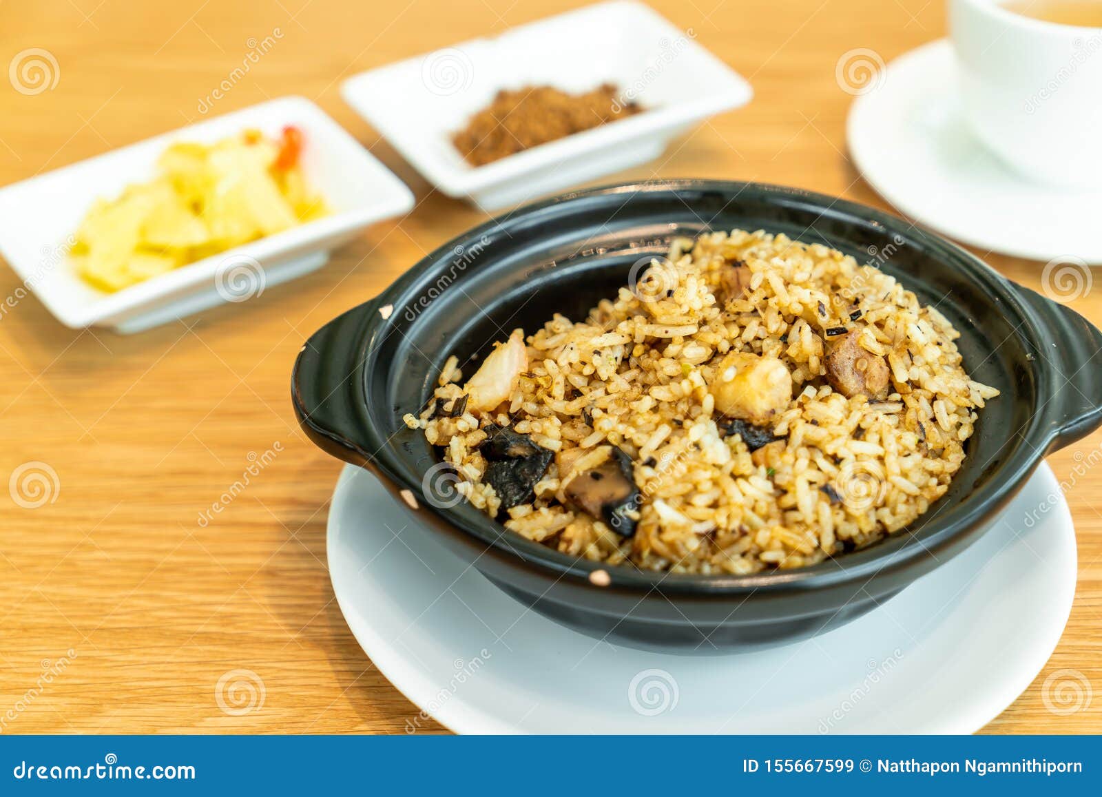 Fried rice with taro stock image. Image of asia, hungry - 155667599