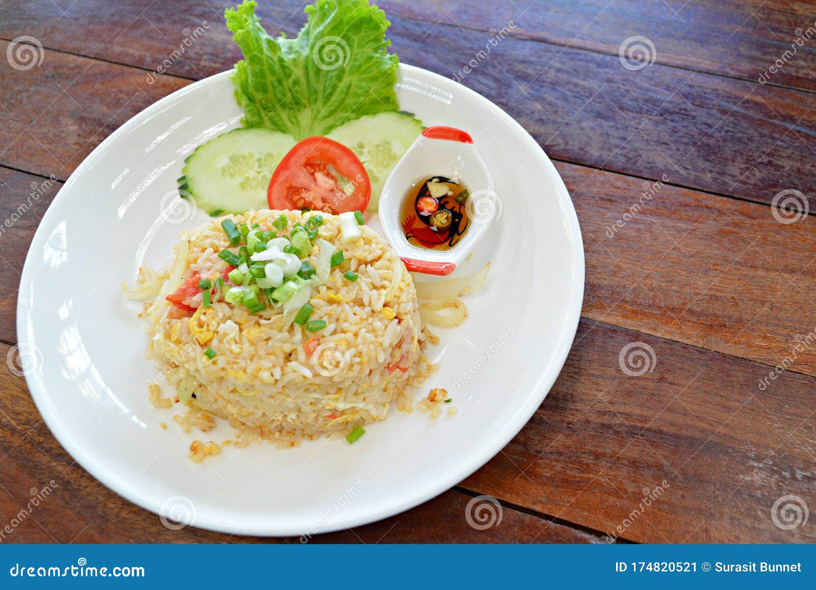 Fried Rice / Thai Fast Food Stock Image - Image of delicious, fried ...