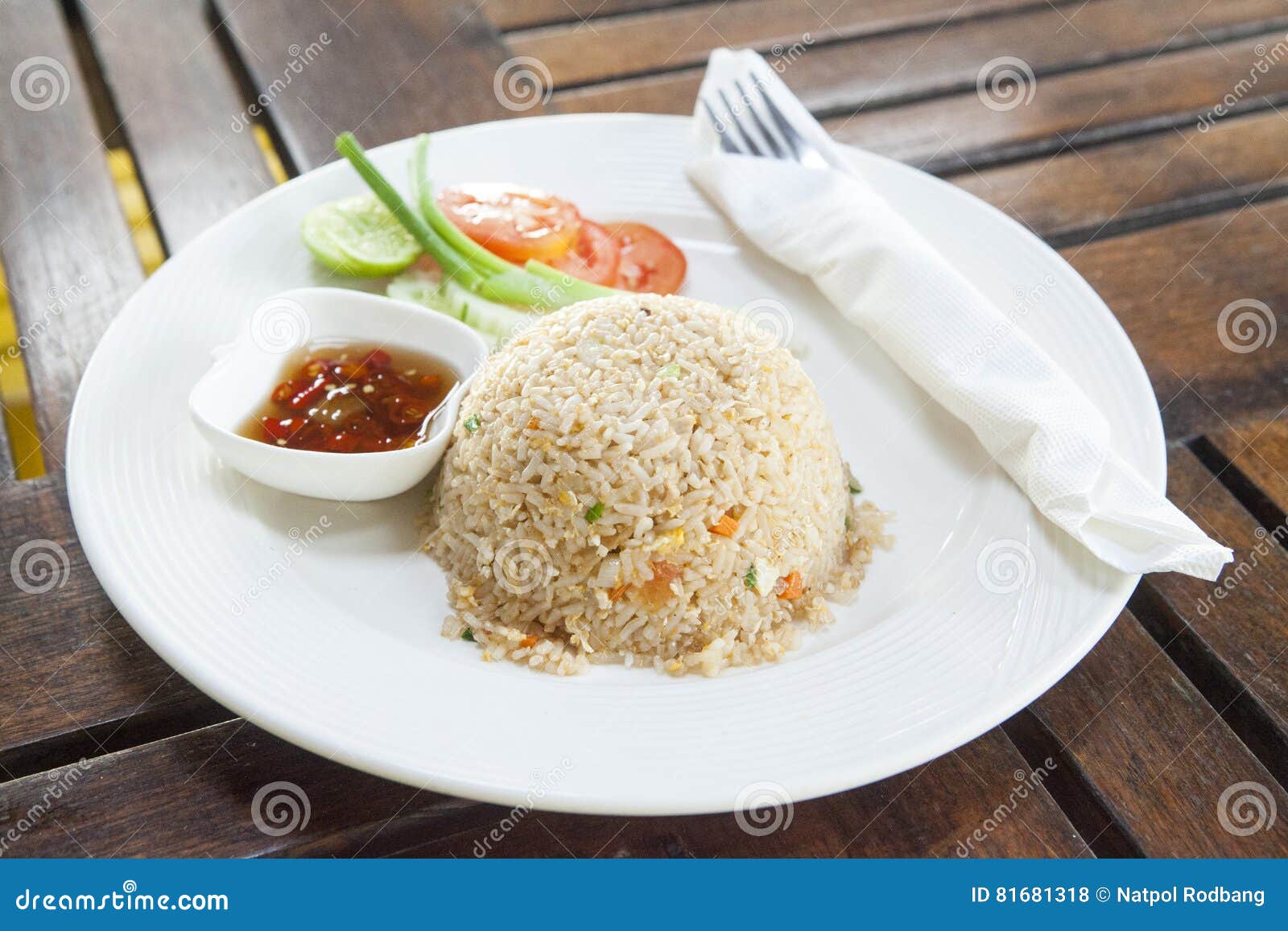 Fried rice thai style stock photo. Image of dinner, indian - 81681318