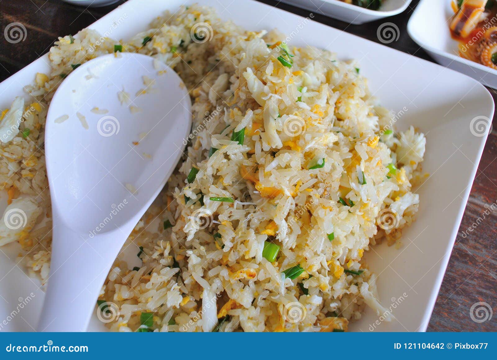 Fried rice, Thai food stock photo. Image of healthy - 121104642