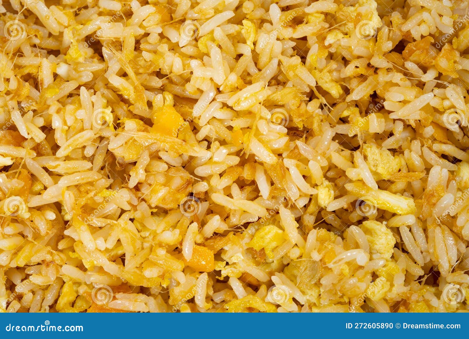 Fried Rice with Yolk and Ginger As Background & Texture Stock Photo ...