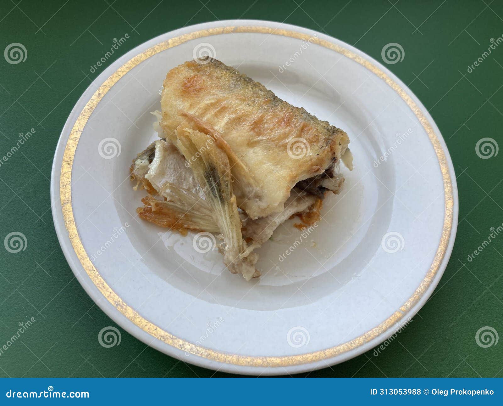 Fried River Pike Perch Fish Stock Photo - Image of vegetable ...