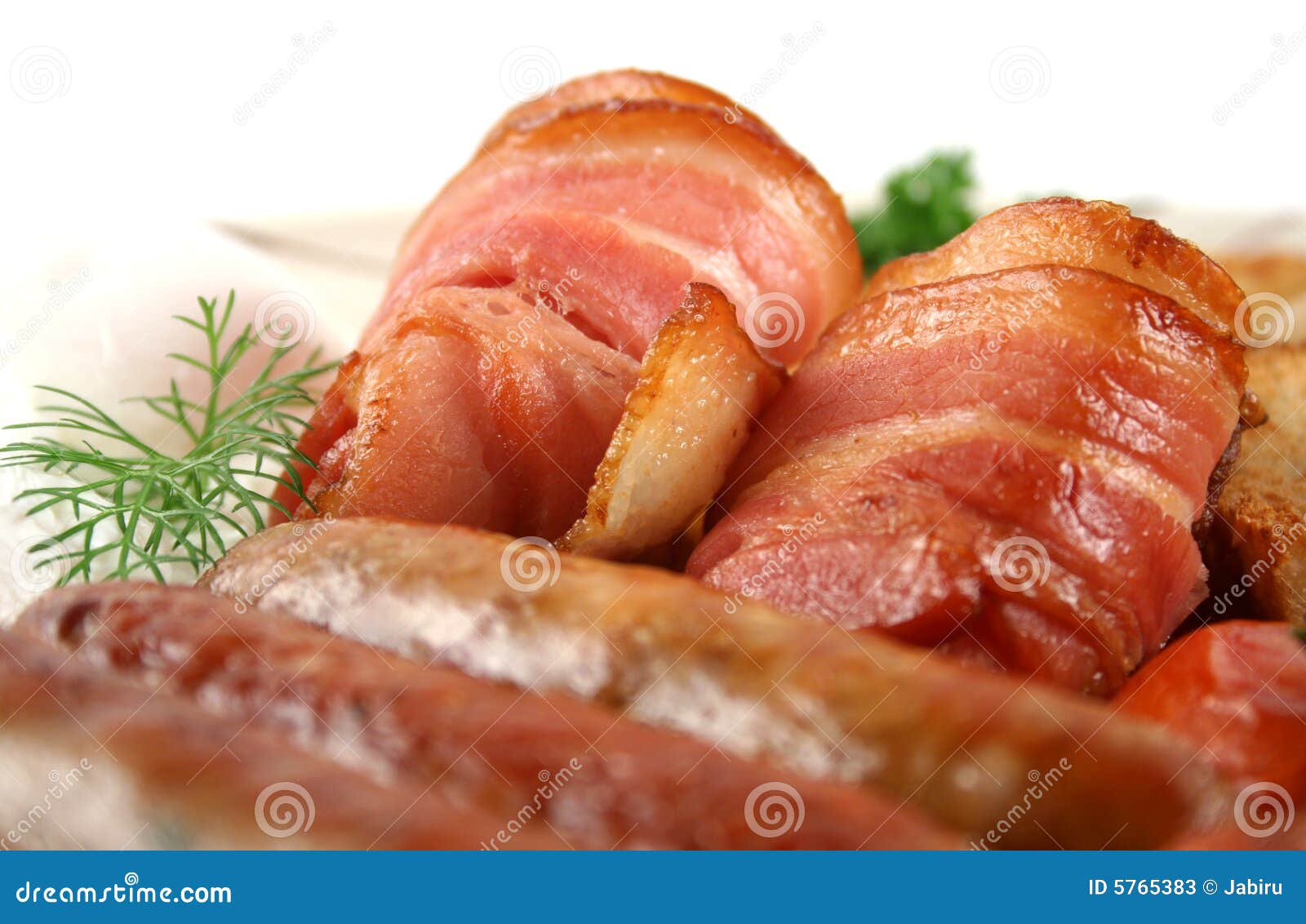 Fried Rolled Bacon stock image. Image of tasty, gourmet - 5765383