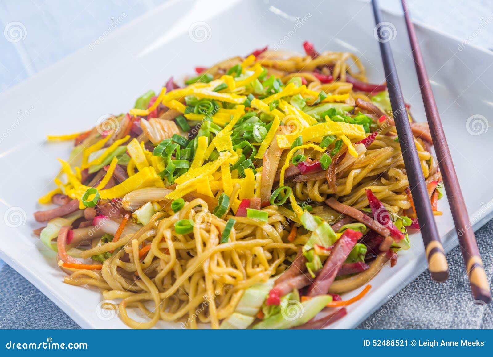 Fried Saimin stock image. Image of daylight, natural - 52488521