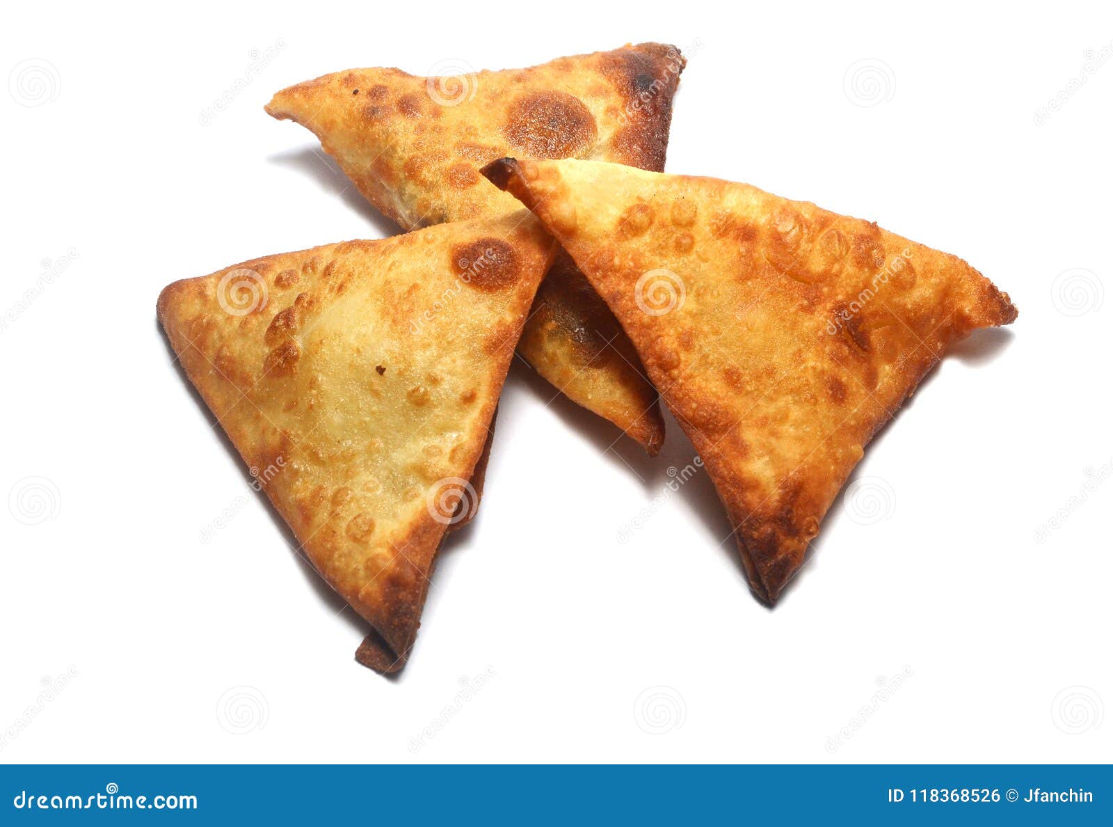 Samosa snack on white stock photo. Image of halal, cooked - 118368526