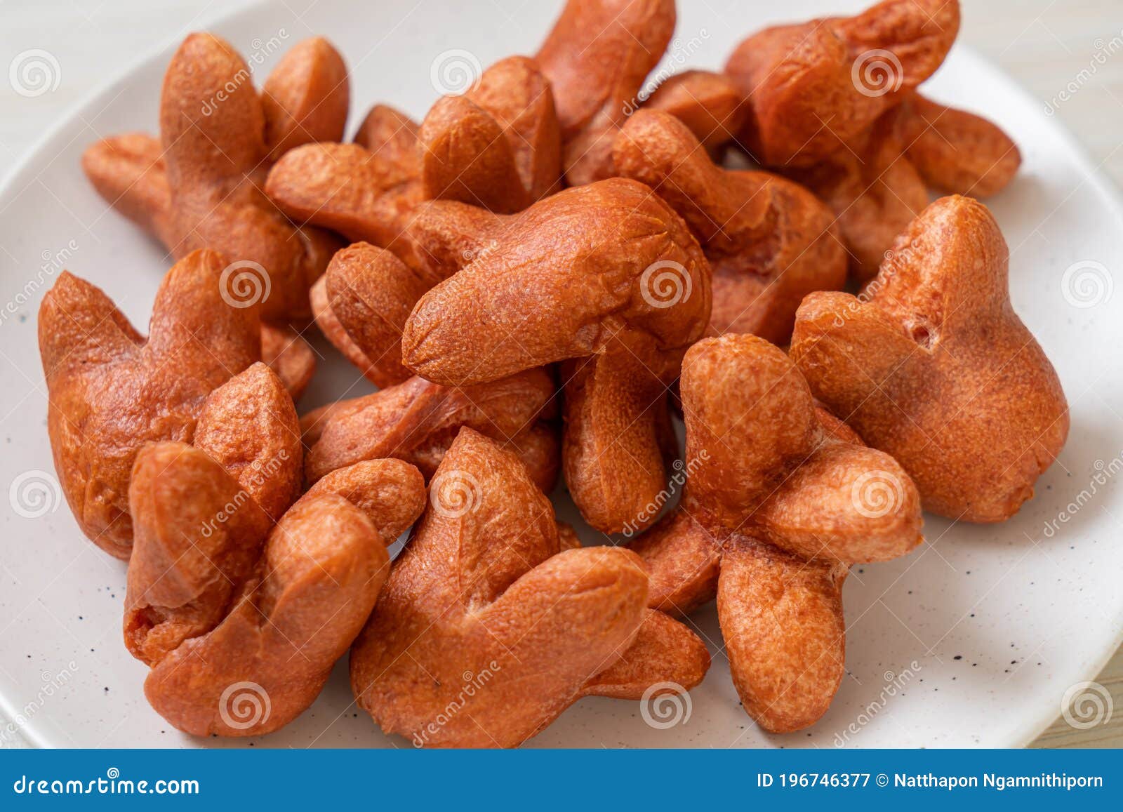 Fried Sausage With Dipping Sauce Stock Image Image Of Dinner Meal