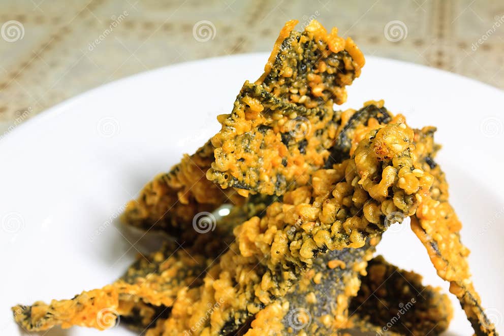 Fried seaweed stock photo. Image of marine, seafood, oriental - 33131134